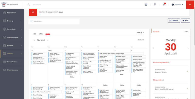 Ascham: Engaging a school community via the intranet - Step Two