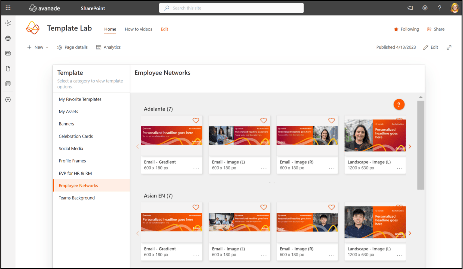 Avanade: Delivering a self-serve hub to create brand templates - Step Two