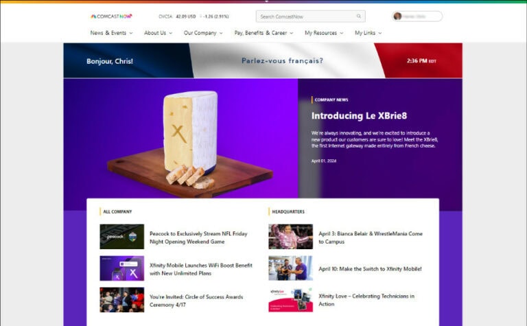 Comcast: Delivering a consumer-grade intranet at scale - Step Two